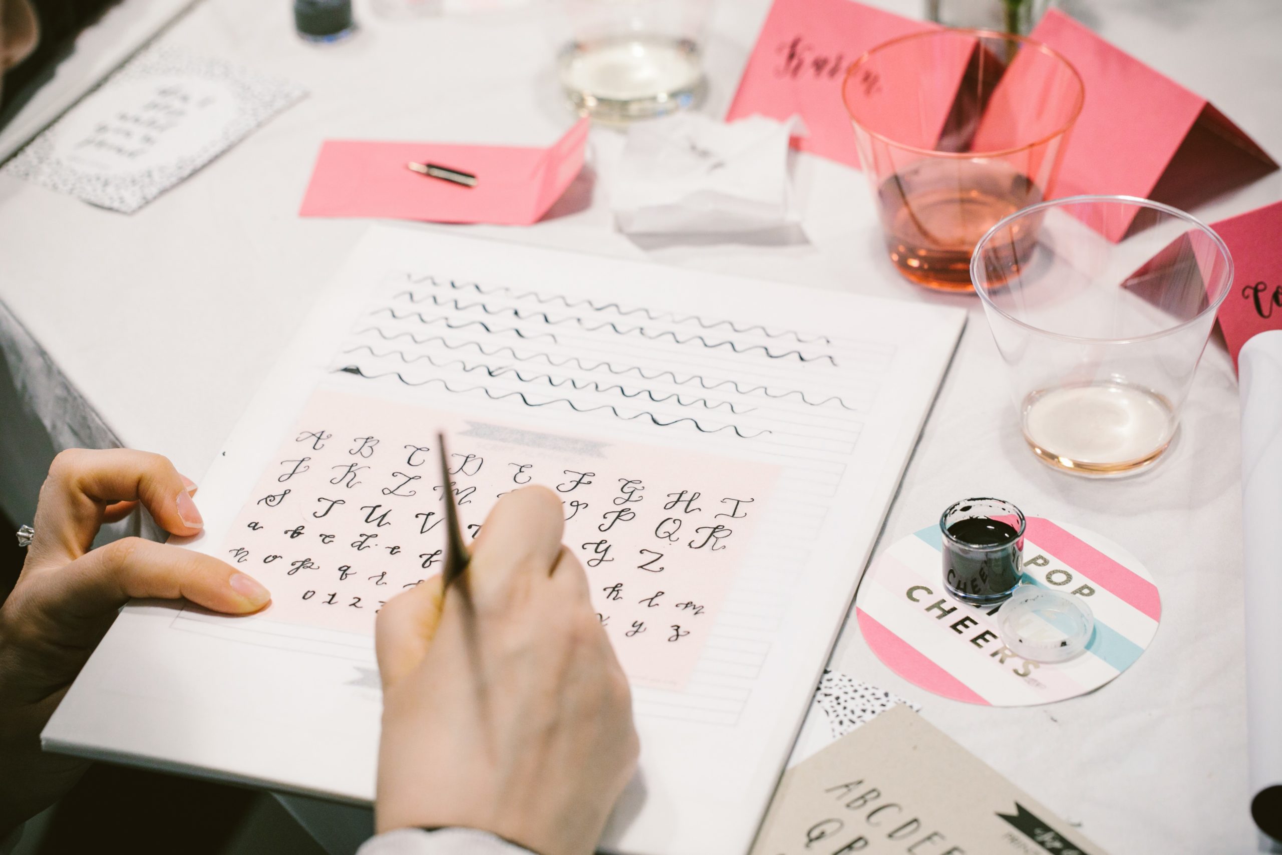 CLASS SERIES: Sip & Script Galentine’s Calligraphy for Beginners ...